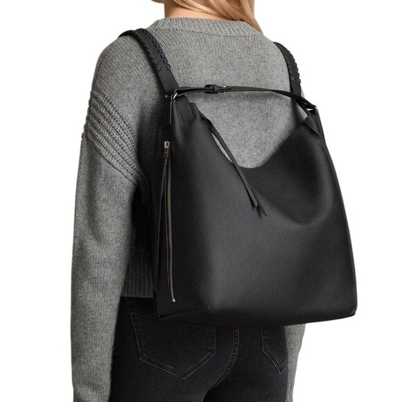 All Saints | Bags | All Saints Leather Kita Convertible Backpack Black ...